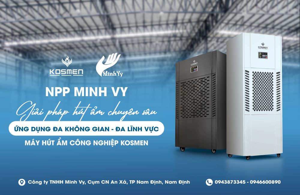 NPP Minh Vy Cung Cấp Máy Hút Ẩm Kosmen Tại Nam Định, Hà Nam