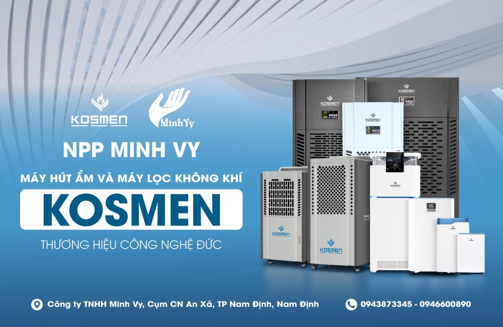 NPP Minh Vy Cung Cấp Máy Hút Ẩm Kosmen Tại Nam Định, Hà Nam